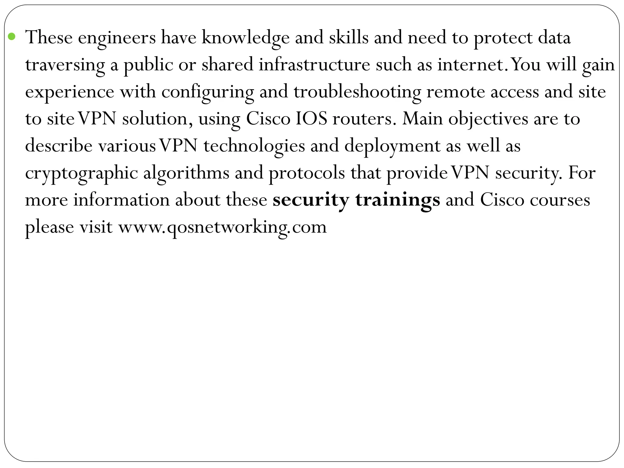Gets cisco security training | PPT