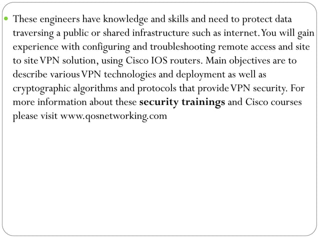 Gets cisco security training | PPT