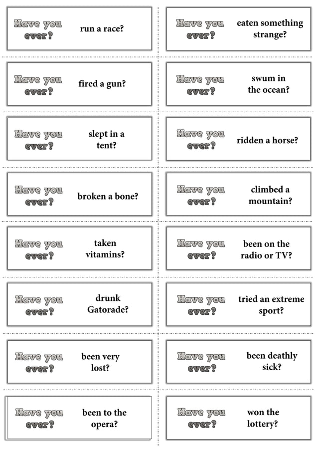 Get Speaking - conversation cards | PDF