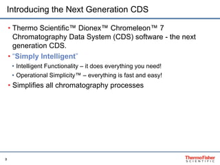Chromatography Data System: Get Started Intoduction to Chromeleon 7 CDS ...