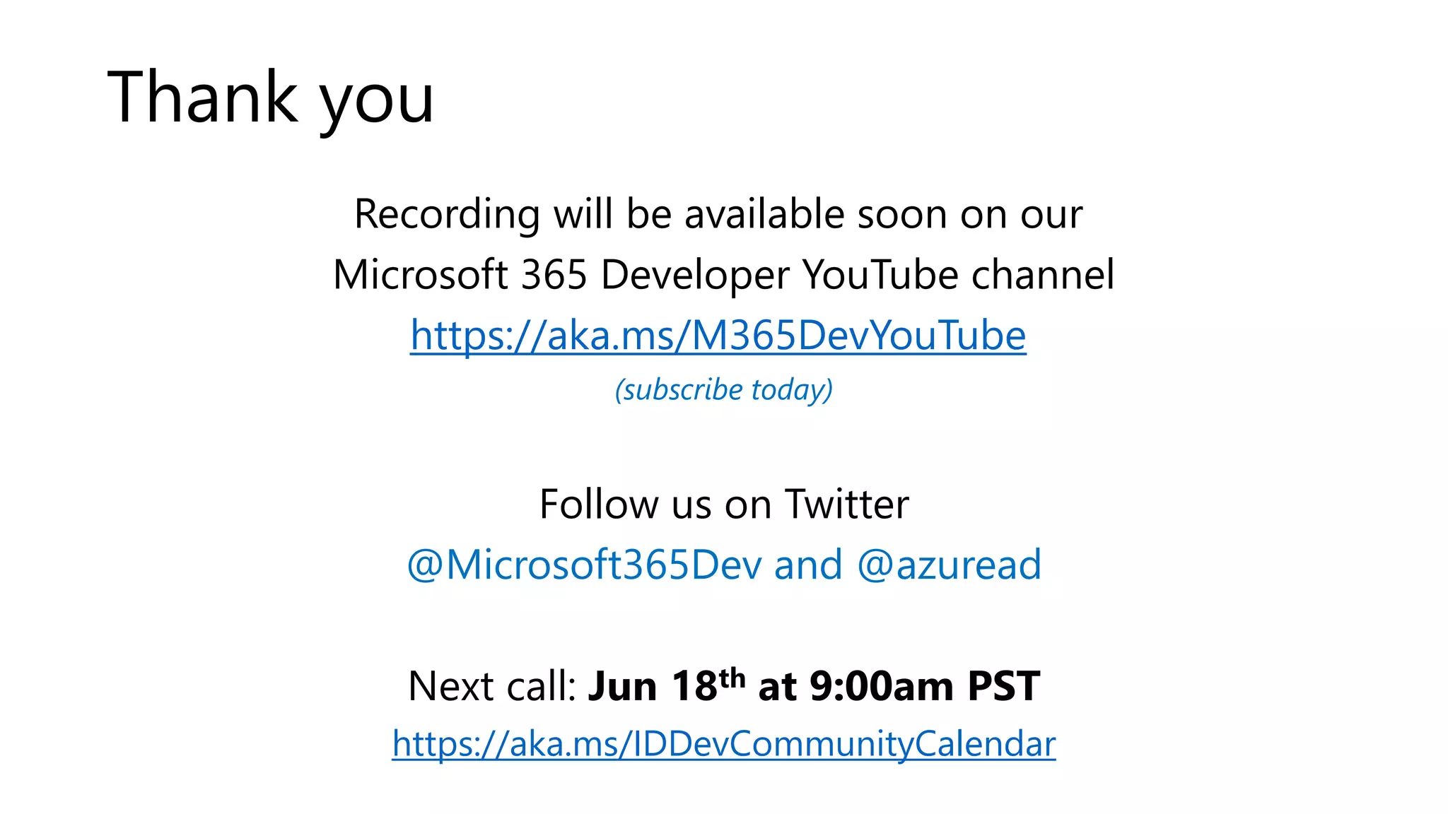 Microsoft identity platform community call-May 2020 | PPT