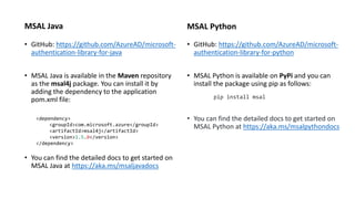 Microsoft identity platform community call-May 2020 | PPT