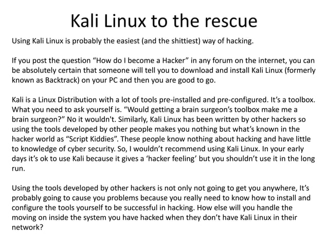 Get started with hacking | PPT