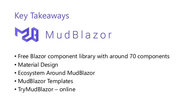 Get started with MudBlazor | PPT