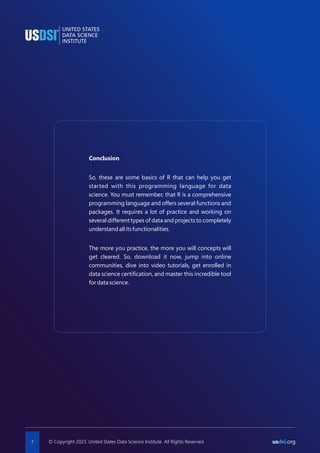 GET STARTED WITH R FOR DATA SCIENCE | PDF | Programming Languages ...