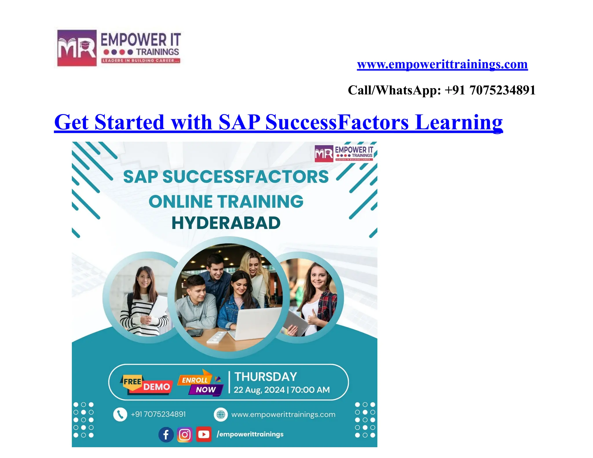 Get Started with SAP SuccessFactors Learning Hyd | PPT
