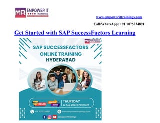 Get Started with SAP SuccessFactors Learning Hyd | PPT
