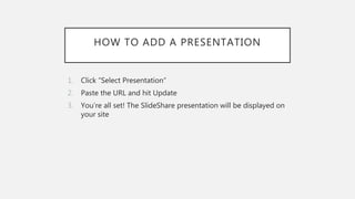 Get started with slideshare | PPTX | Technology & Computing