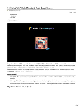 Get Started With Tailwind React and Create Beautiful Apps.pdf