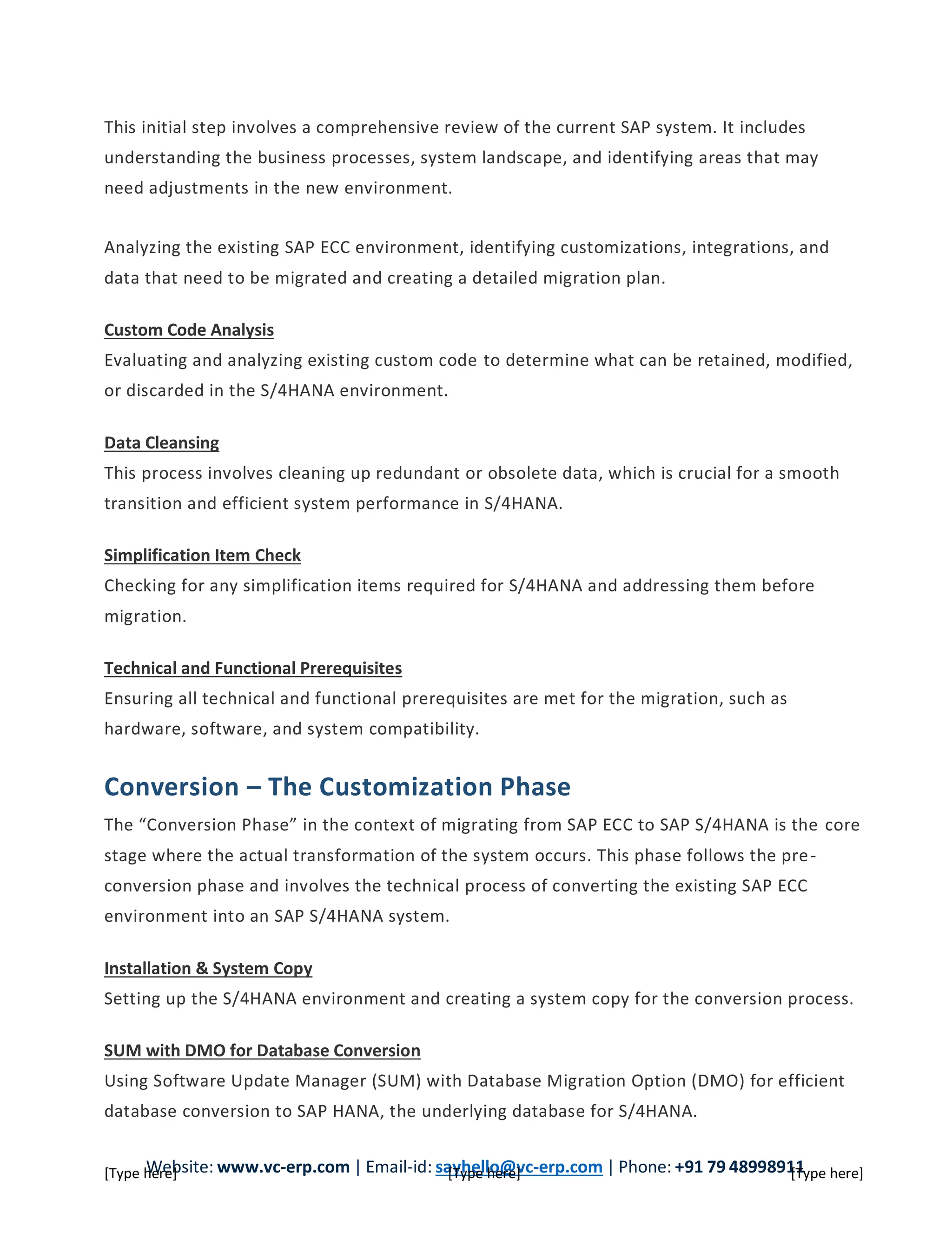 Complete SAP ECC to SAP S/4HANA Migration Guide 2024 | PDF