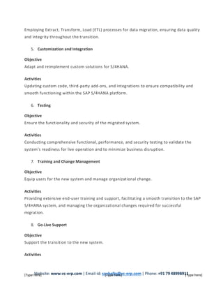 Complete SAP ECC to SAP S/4HANA Migration Guide 2024 | PDF