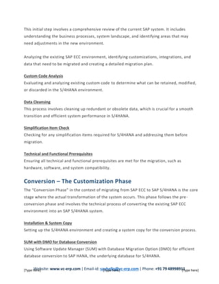 Complete SAP ECC to SAP S/4HANA Migration Guide 2024 | PDF