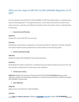 Complete SAP ECC to SAP S/4HANA Migration Guide 2024 | PDF