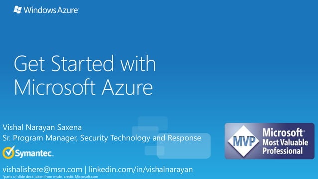 Get started with Microsoft Azure Slides - SocalCodeCamp_LA_November ...