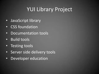 Get started with YUI | PPT