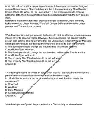 Get Success with the Latest UiPath UIPATH-ADPV1 Exam Dumps (V11.02 ...