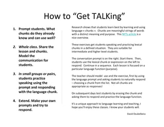 Get Talkin' | PPT