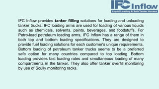 Get Tanker Filling and Loading Arms at IFC Inflow | PPT