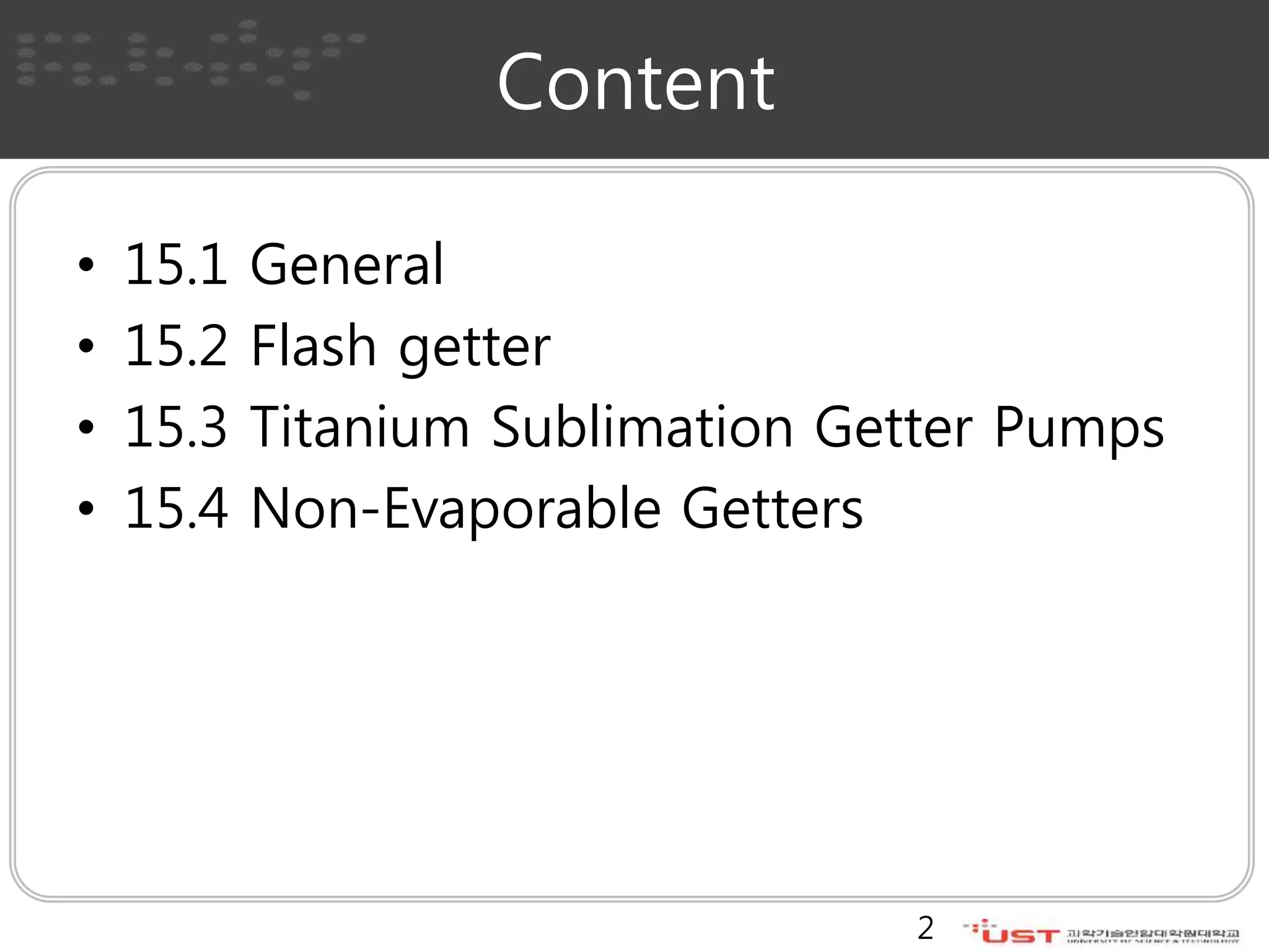 Vacuum Class - Getter pump | PPTX