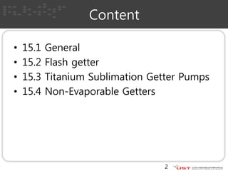Vacuum Class - Getter pump | PPT
