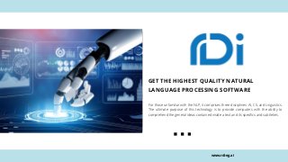 Get the Highest Quality Natural Language Processing Software.pptx