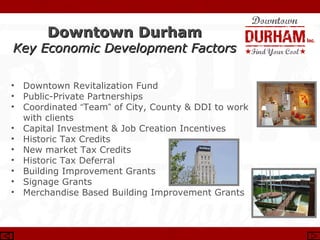Downtown Durham: How it Happened | PPT