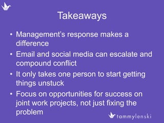 Getting Chronic Conflict Unstuck at Work | PPT