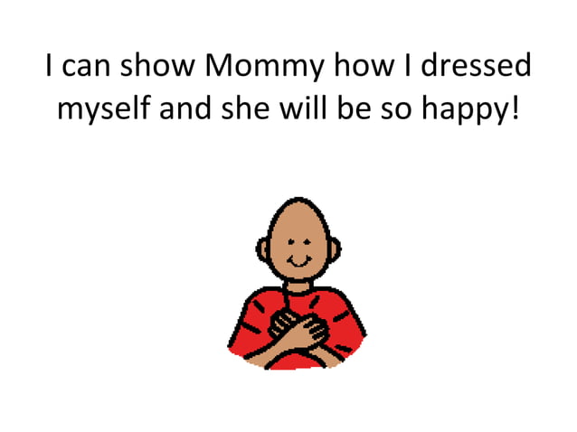 Getting Dressed Social Story | PPT