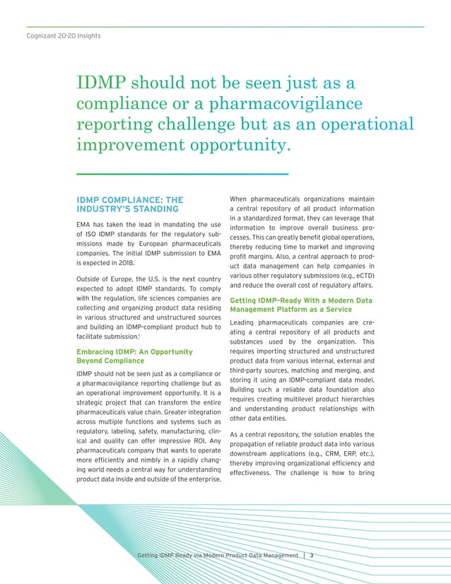 Getting IDMP Ready via Modern Product Data Management | PDF