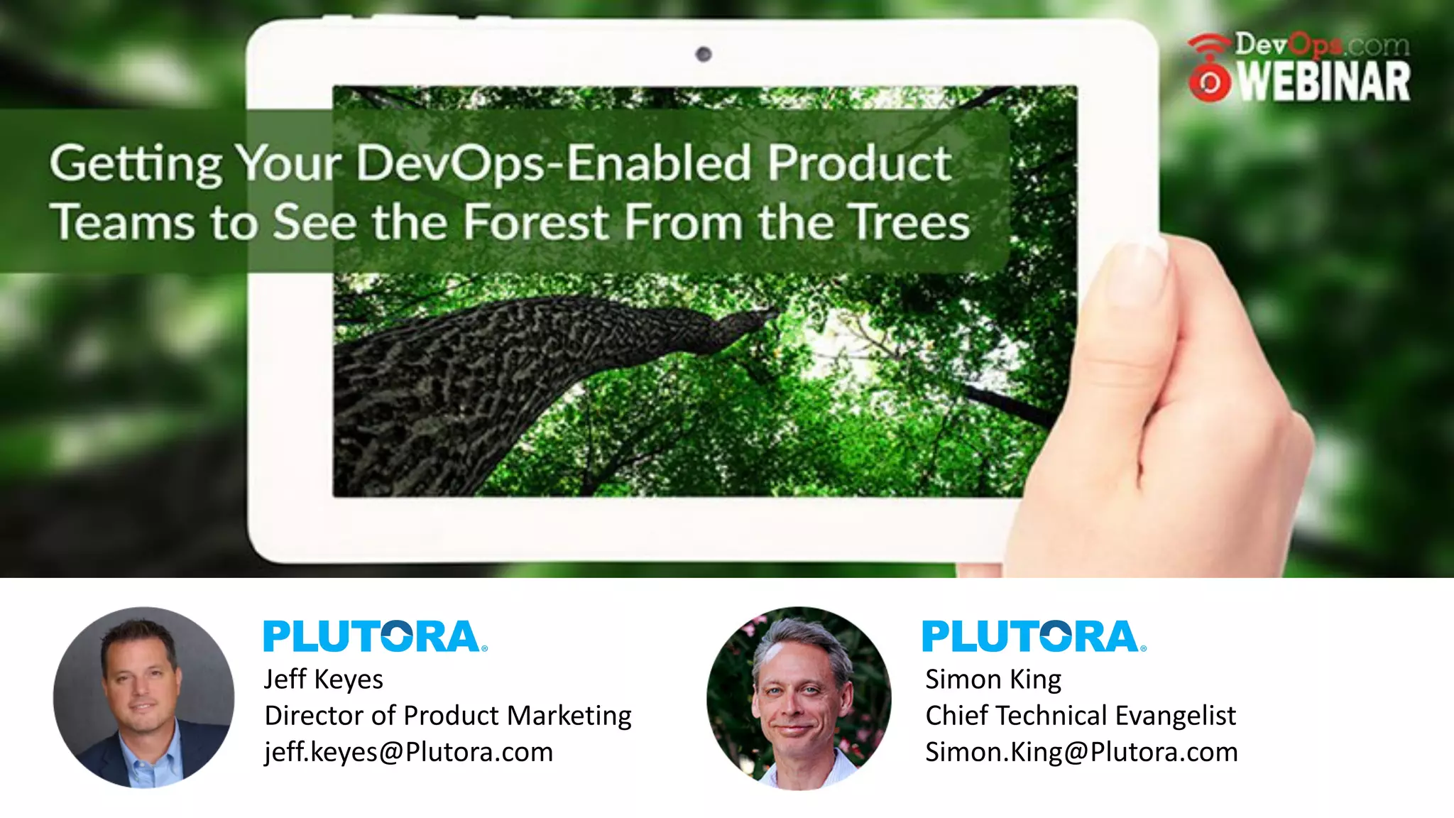 Getting Your DevOps-enabled Product Teams to See the Forest from the ...