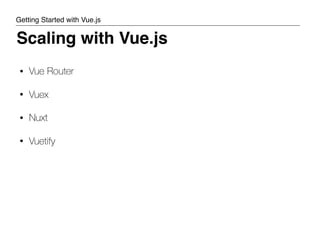 Getting Started with Vue.js | Free Download