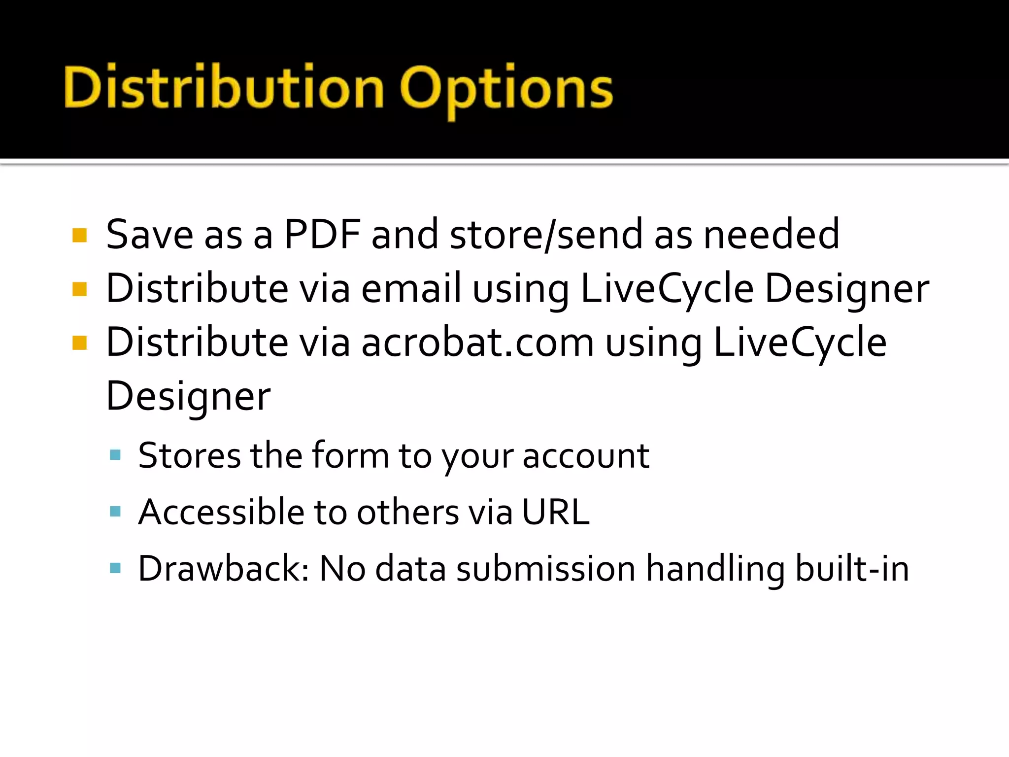 Adobe LiveCycle Designer - Getting Started | PPTX