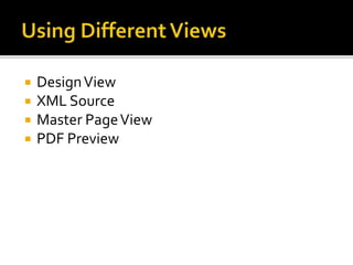Adobe LiveCycle Designer - Getting Started | PPTX
