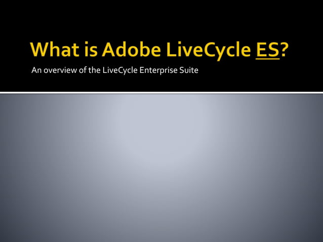 Adobe LiveCycle Designer - Getting Started | PPTX | Desktop Publishing | Computer Software and ...