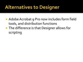 Adobe LiveCycle Designer - Getting Started | PPTX