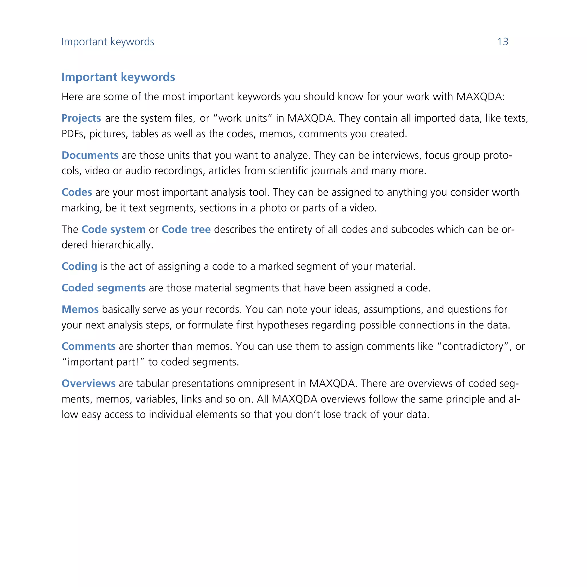 How to get started with MAXQDA | PDF