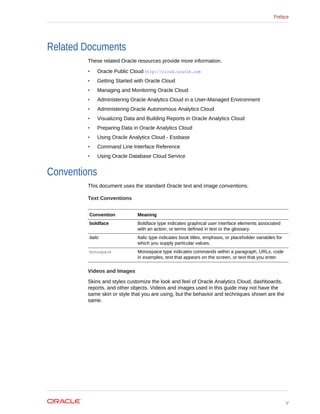 Getting started-oracle-analytics-cloud | PDF
