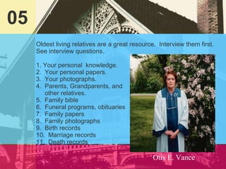 Getting Started Tracing Your Family History | PPT