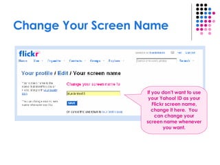 Getting Started with Flickr | PPT | Free Download