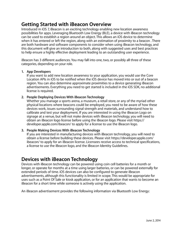Getting started-with-i beacon | PDF