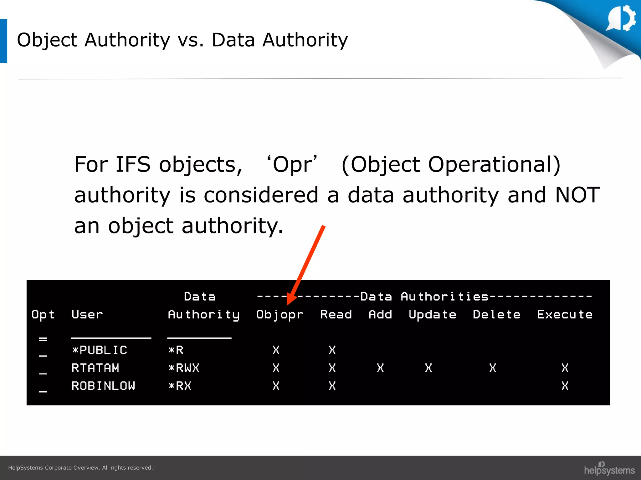 Getting Started with IBM i Security: Integrated File System (IFS) | PDF
