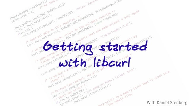 Getting started with libcurl | PPT