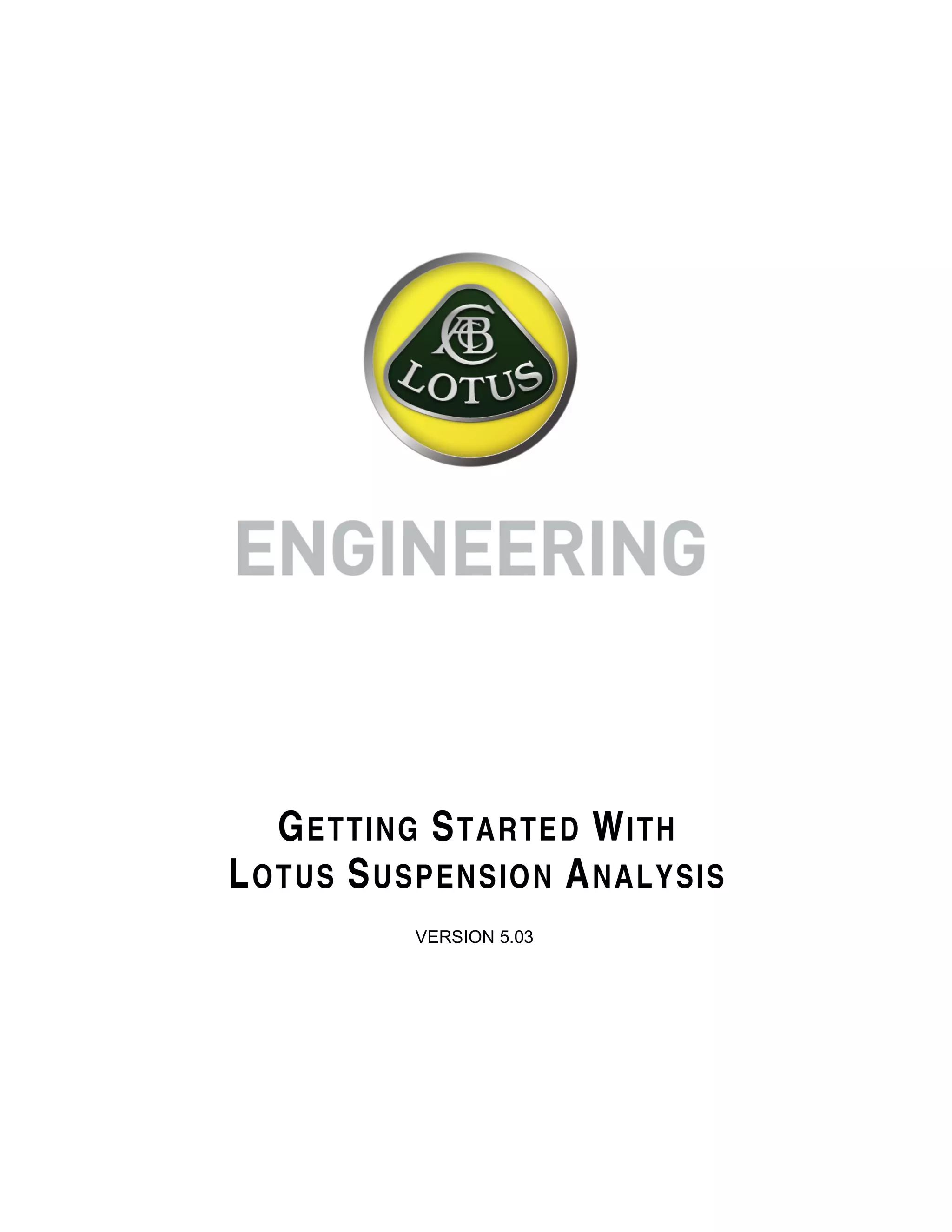 Getting started-with-lotus-suspension-analysis | PDF