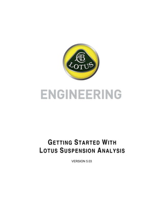 Getting started-with-lotus-suspension-analysis | PDF