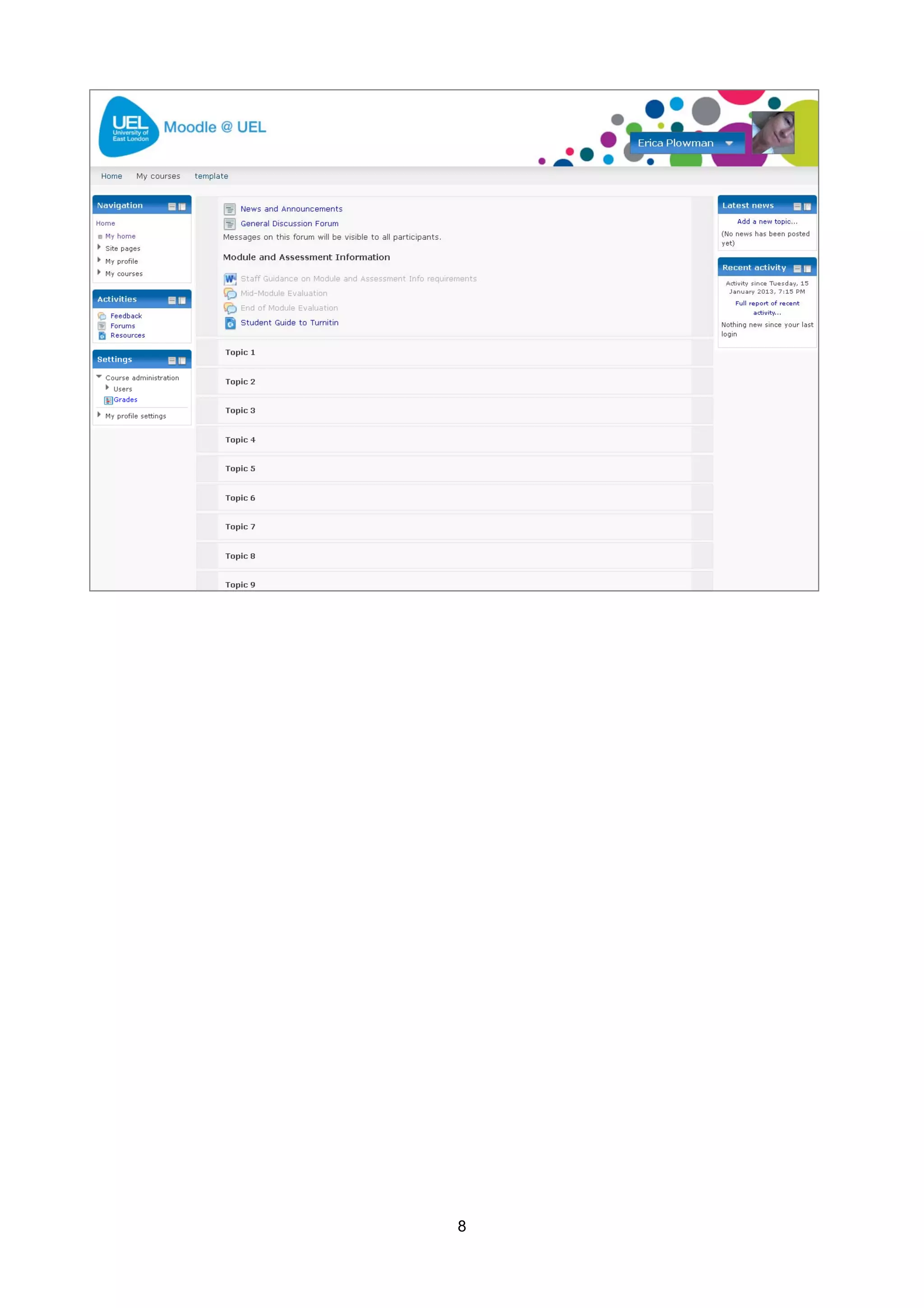 Getting started-with-moodle - students | PDF