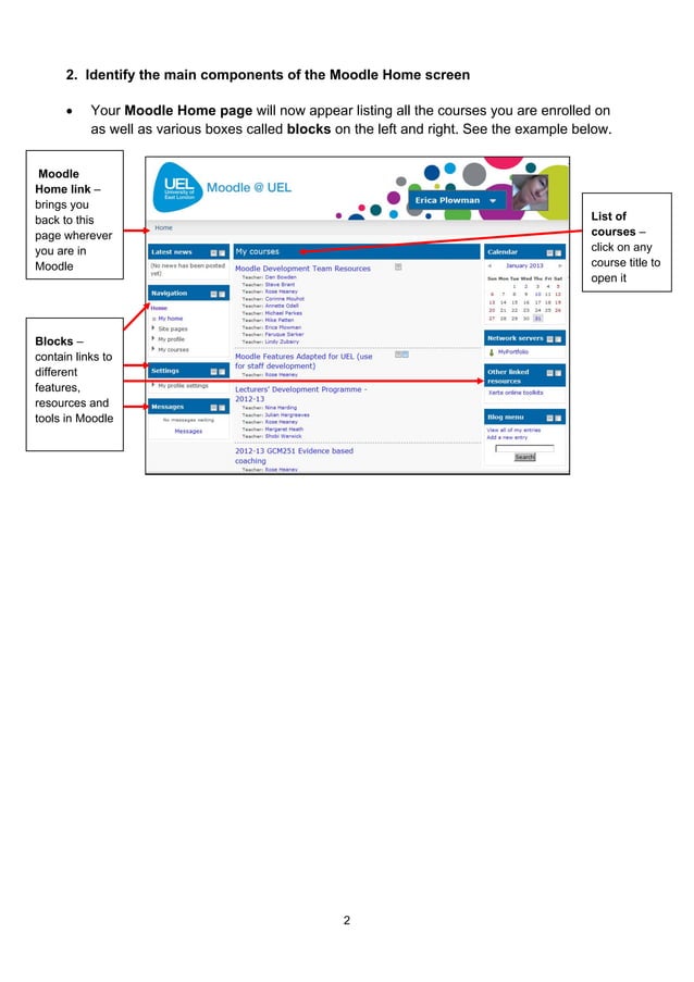 Getting started-with-moodle - students | PDF