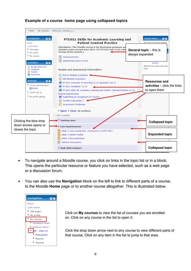 Getting started-with-moodle - students | PDF