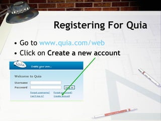 Getting Started With Quia Part1 | PPT