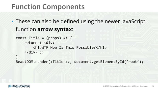 Intro to React | PPTX | Web Development | Internet