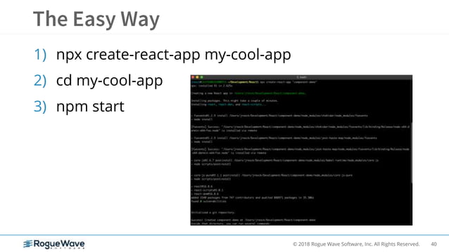 Intro to React | PPTX | Web Development | Internet